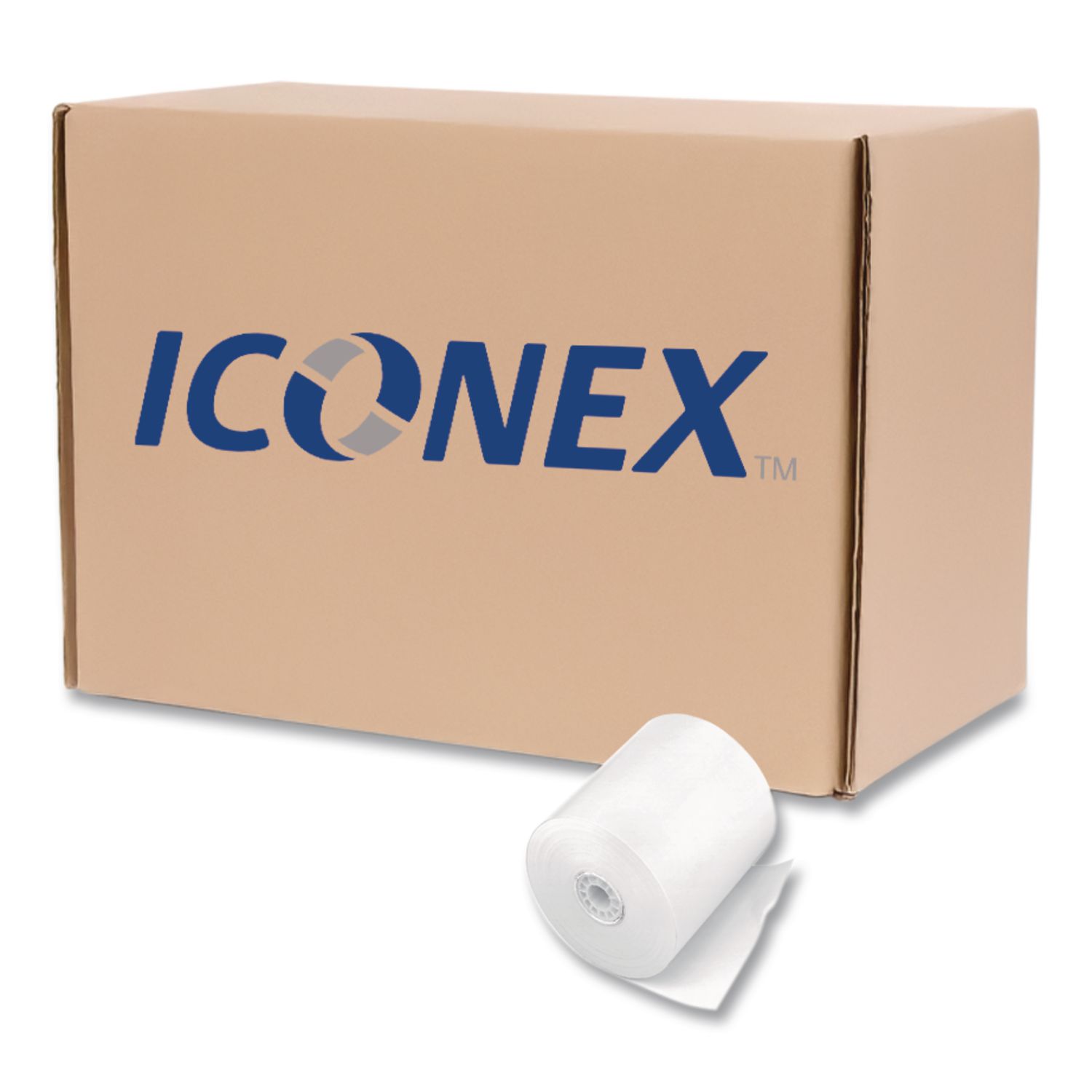 Iconex Direct Thermal Printing Paper Rolls, 0.5" Core, 2.25" x 55 ft ...