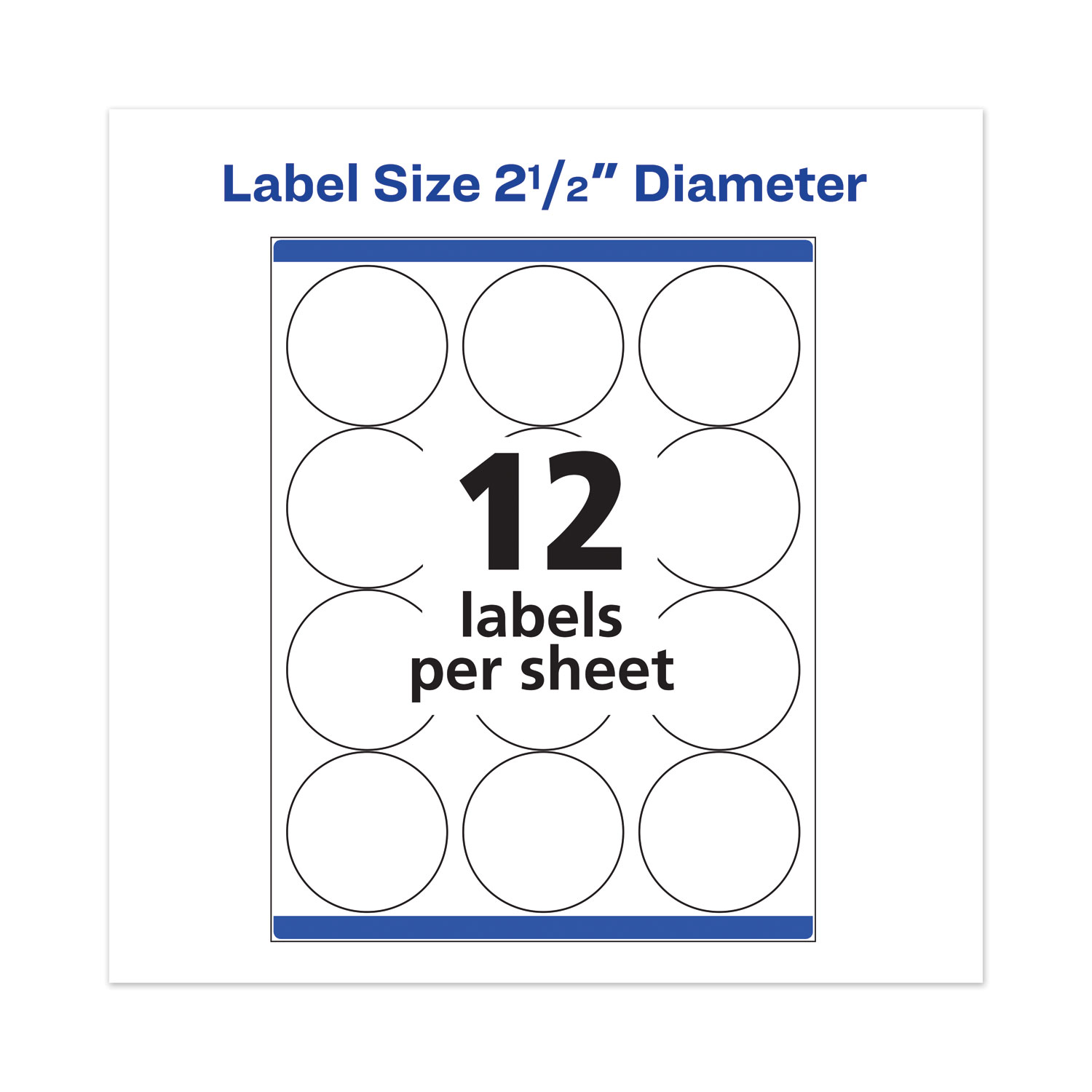 Avery High Visibility Labels With Sure Feed For Laser Printers, 5294 ...
