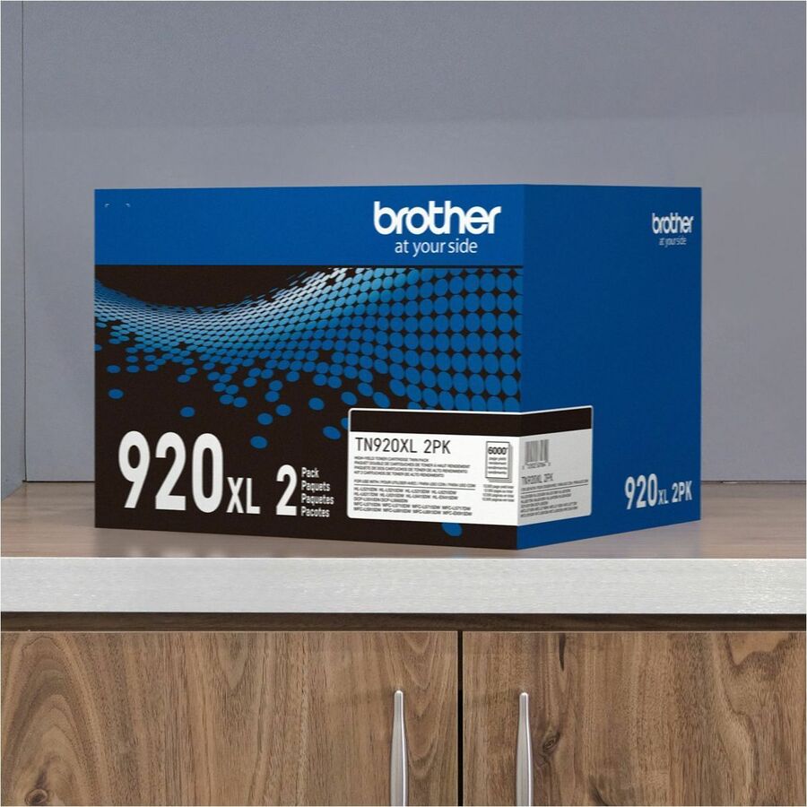 Brother Genuine TN920XL2PK High-yield Toner Cartridge Twin Pack ...