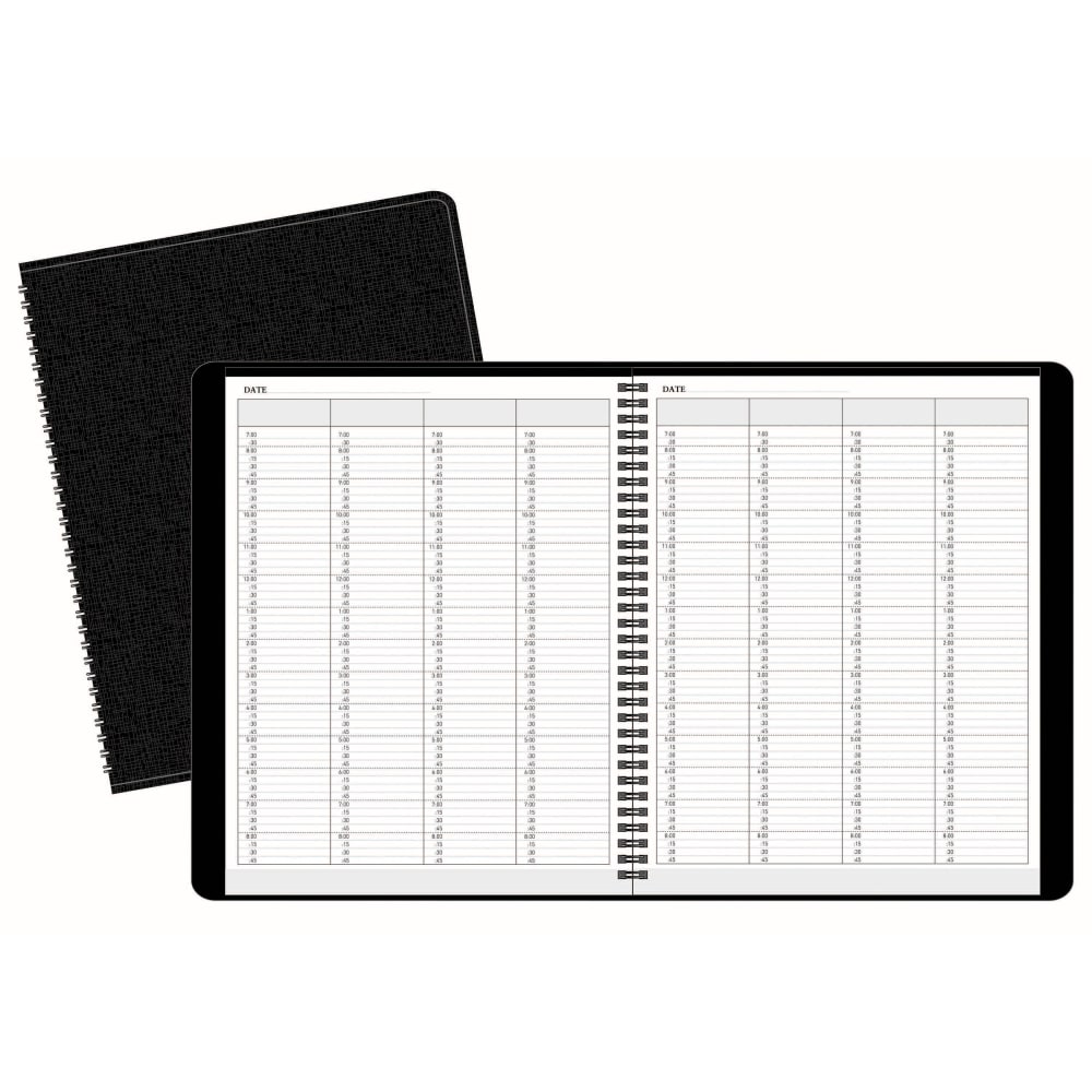 Undated Daily Planner, 8 1/2" x 11", Black | OfficeSupply.com