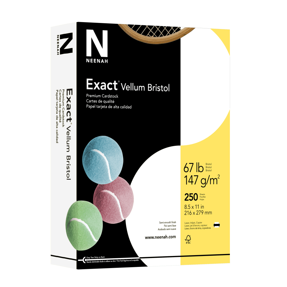 Exact Vellum Bristol Inkjet/Laser Print Copy And Multi-Use Paper ...