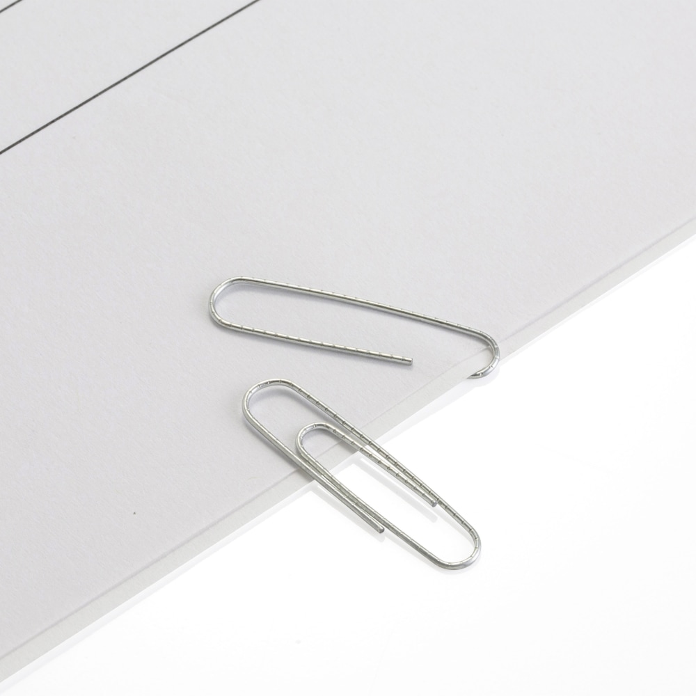 Non-Skid Paper Clips, No. 1, Small, Silver, Pack Of 10 Boxes, 100 Per ...