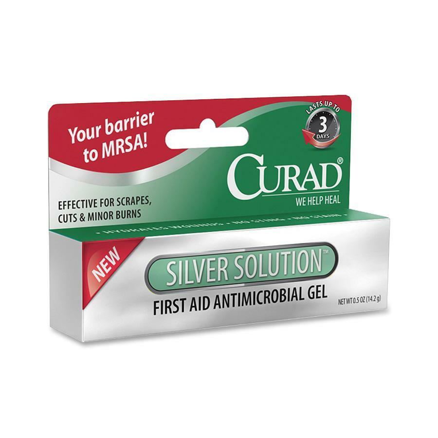 Curad Silver Solution Antimicrobial Gel, .5oz Tube | OfficeSupply.com