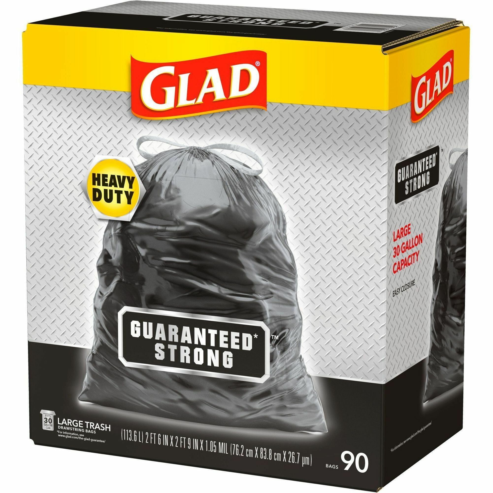 Glad Strong Large Drawstring Trash Bags | OfficeSupply.com