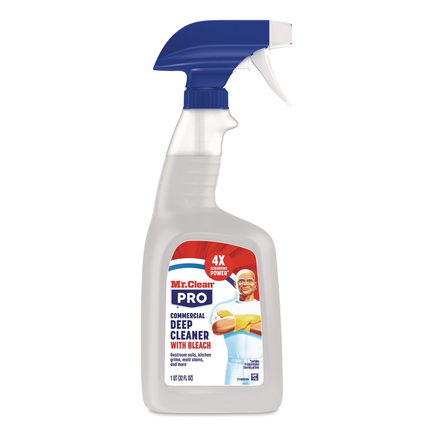 Mr. Clean PRO Commercial Deep Cleaner with Bleach, Unscented, 32 oz ...