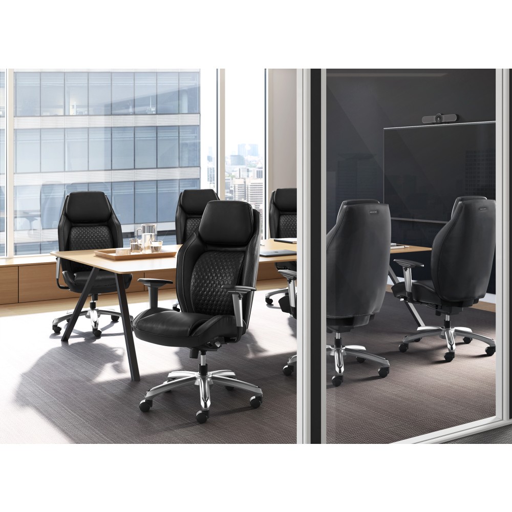 Shaquille O'Neal Zephyrus Ergonomic Bonded Leather High-Back Executive ...