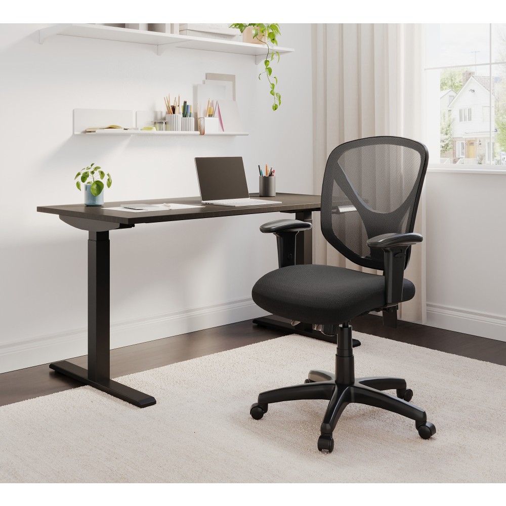 MFTC 200 Ergonomic Mesh Mid-Back Task Office Chair, Black, BIFMA ...