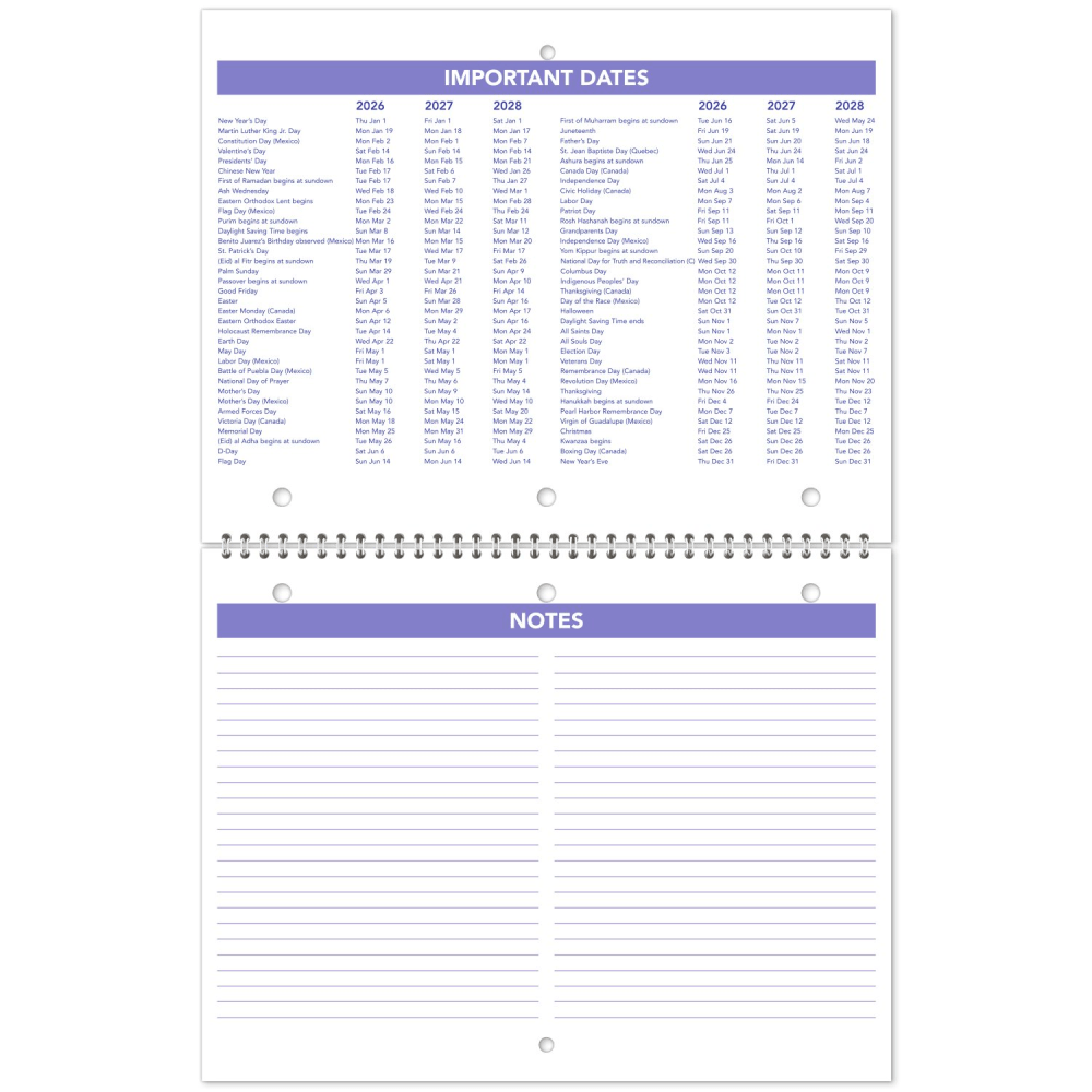 At-A-Glance Desk Wall Calendar - AAGPM17028 | OfficeSupply.com