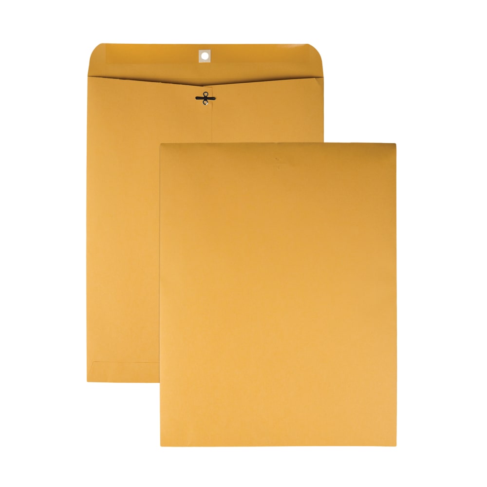 12 X 15 1 2 Manila Envelopes Clasp Closure Brown Kraft Box Of 100
