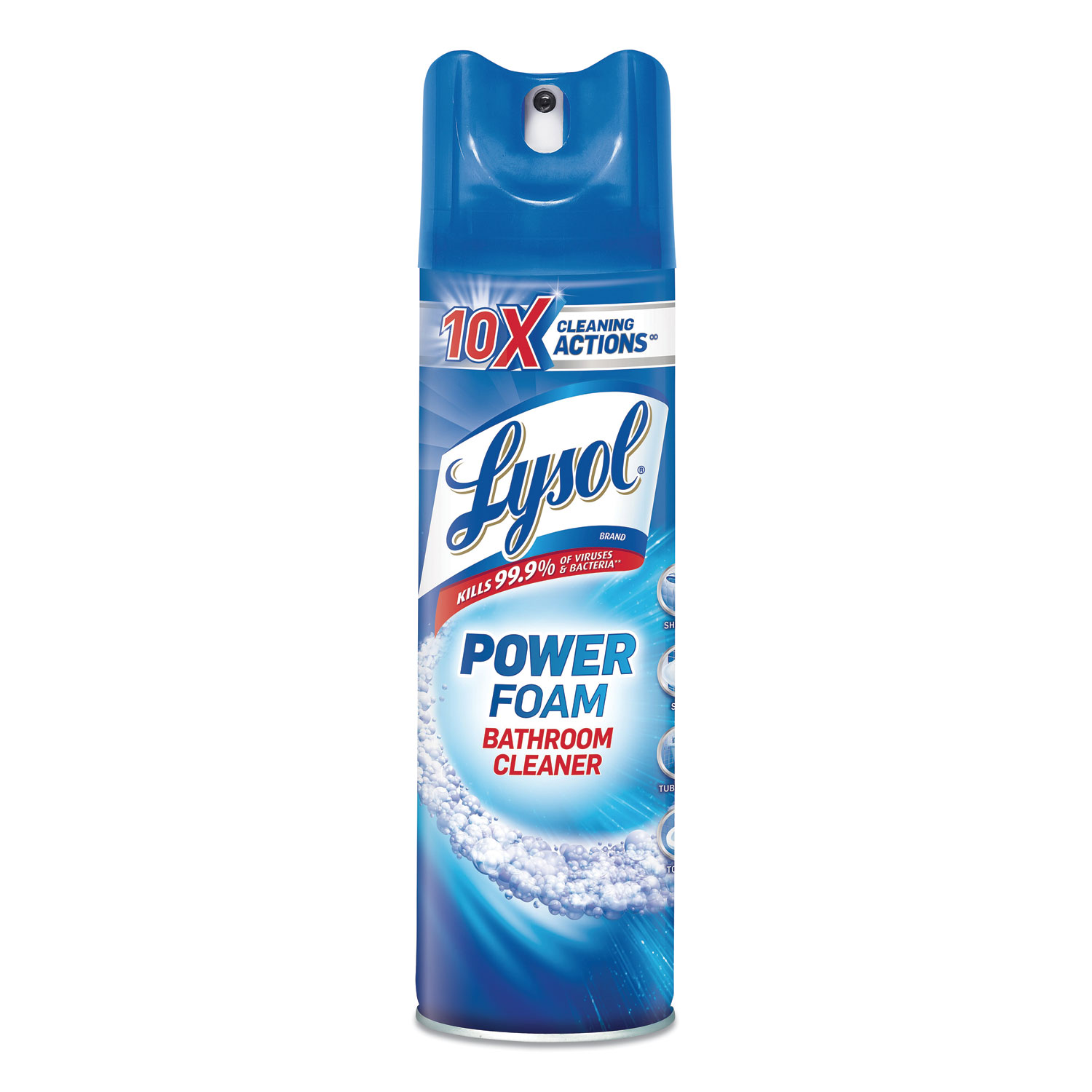 LYSOL Brand Power Foam Bathroom Cleaner, 24 oz Aerosol Spray ...