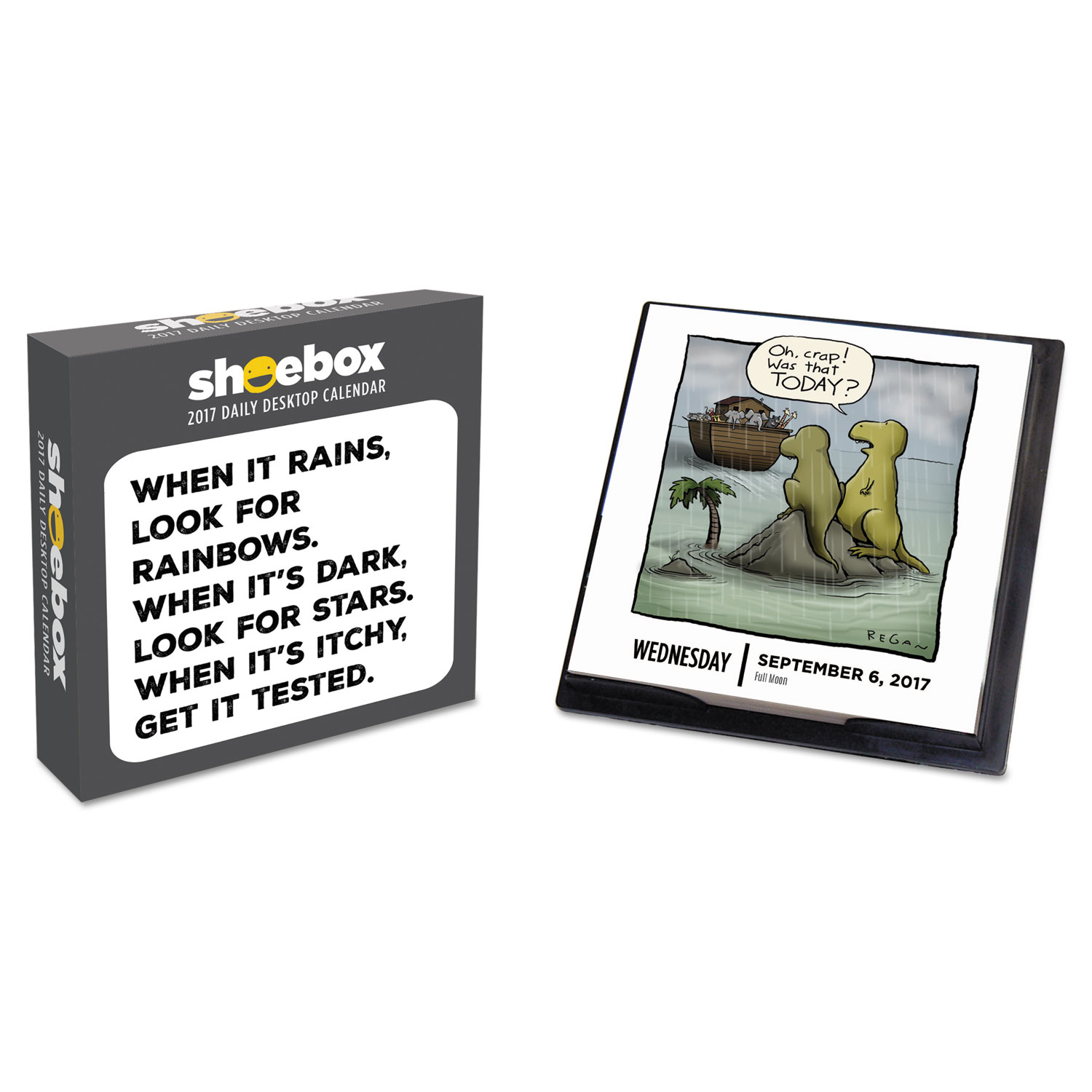 TF Publishing Shoebox Box Calendar, 5 1/2 x 5 1/2, 2017 | OfficeSupply.com