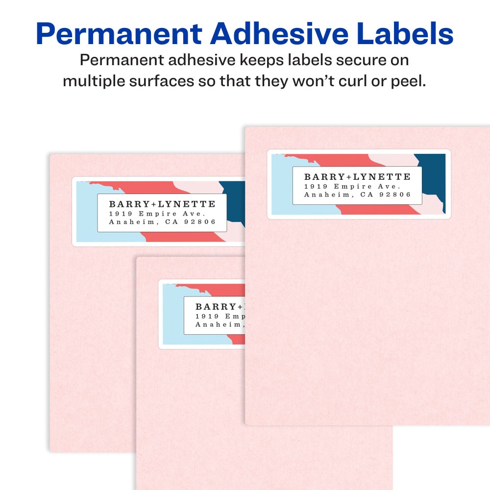 Avery Easy Peel Address Labels With Sure Feed Technology, 8160 ...