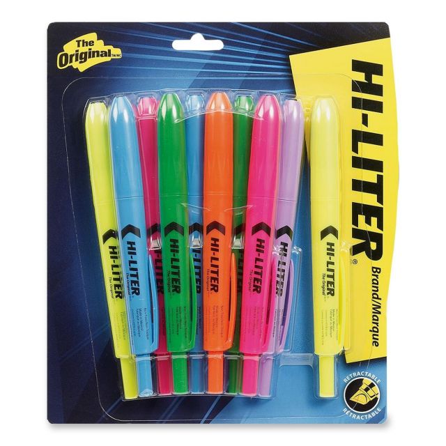 Avery Hi-Liter Retractable Highlighter Set | OfficeSupply.com