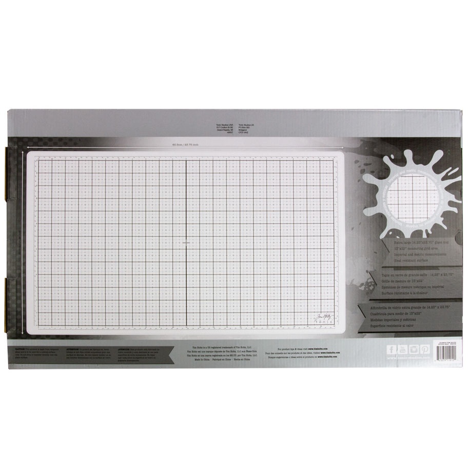 Tim Holtz Glass Studio Mat 23.75"X14.25" | OfficeSupply.com