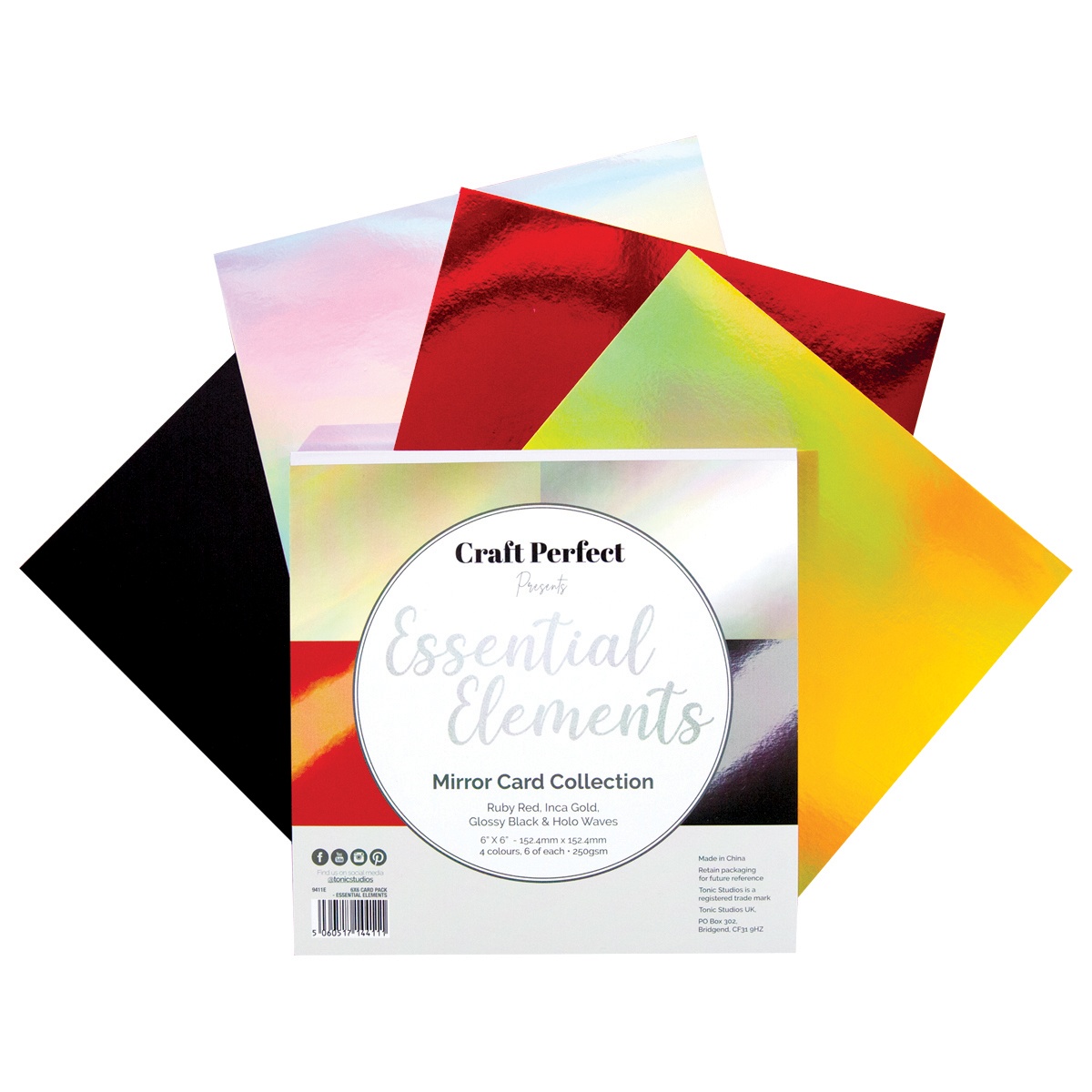 Craft Perfect Mirror Cardstock 6"X6" 24/Pkg | OfficeSupply.com