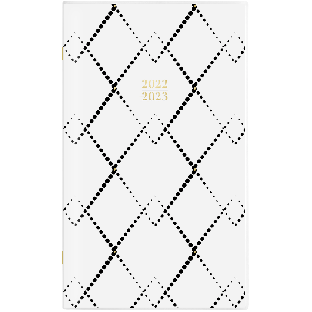 Cambridge 2-Year Mackenzie Monthly Planner, 3-1/2 x 6, Black/White ...