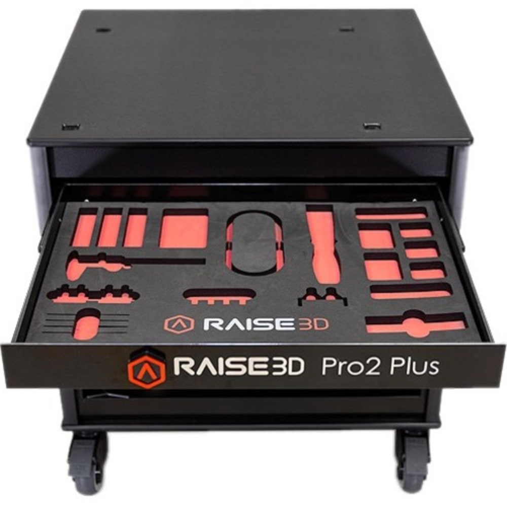 RAISE3D Printer Cart for Pro2 Plus/N2 Plus, 4 Casters, 24.50"W x 23.25"D x 25"H | OfficeSupply.com