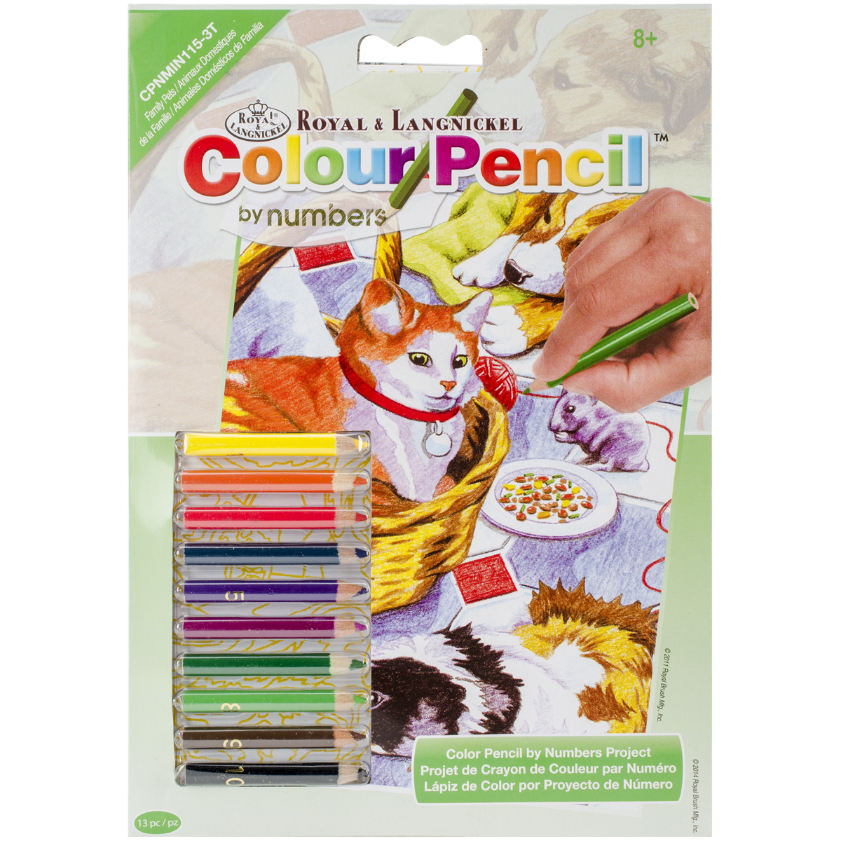 Royal & Langnickel(R) Mini Color Pencil By Number Kit 5"X7 ...