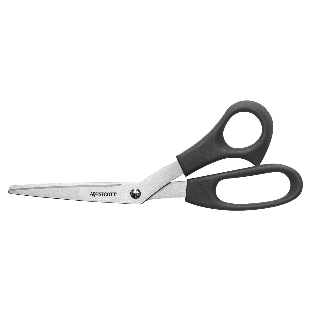 Westcott All-Purpose Value Stainless Steel Scissors, 8", Bent, Black ...