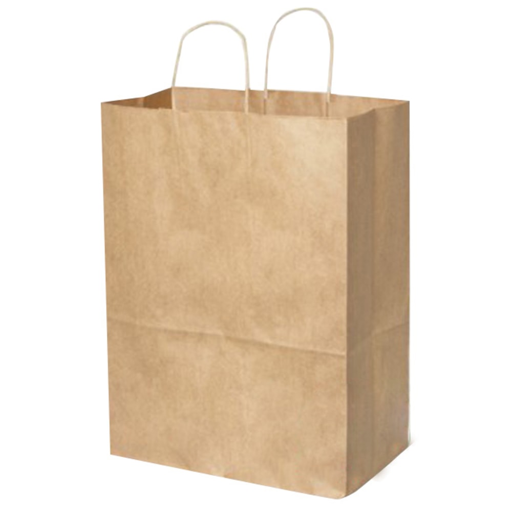 Duro Bag Novolex Paper Bistro Carry-Out Bags, 12"H x 10"W x 7"D, Kraft, Carton Of 250 ...