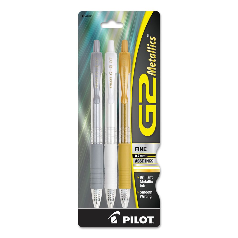 Pilot G2 Metallics Retractable Gel Ink Pens | OfficeSupply.com