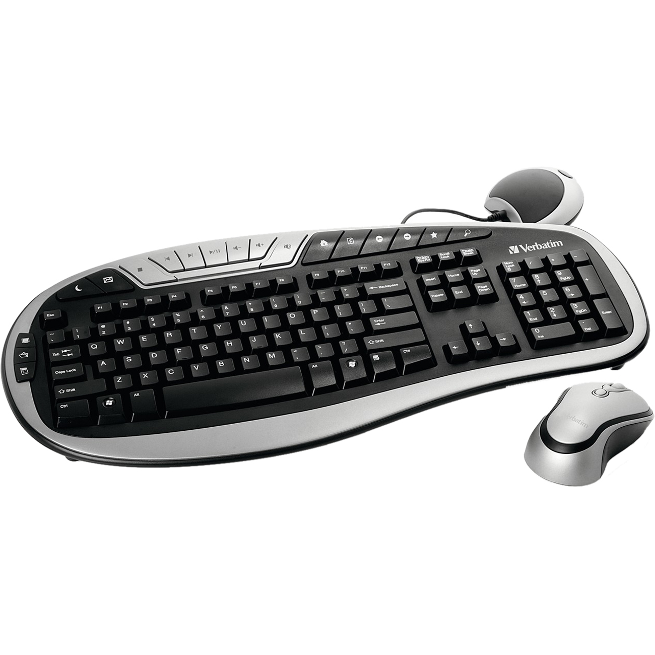 Verbatim Wireless MultiMedia Keyboard and Mouse | OfficeSupply.com