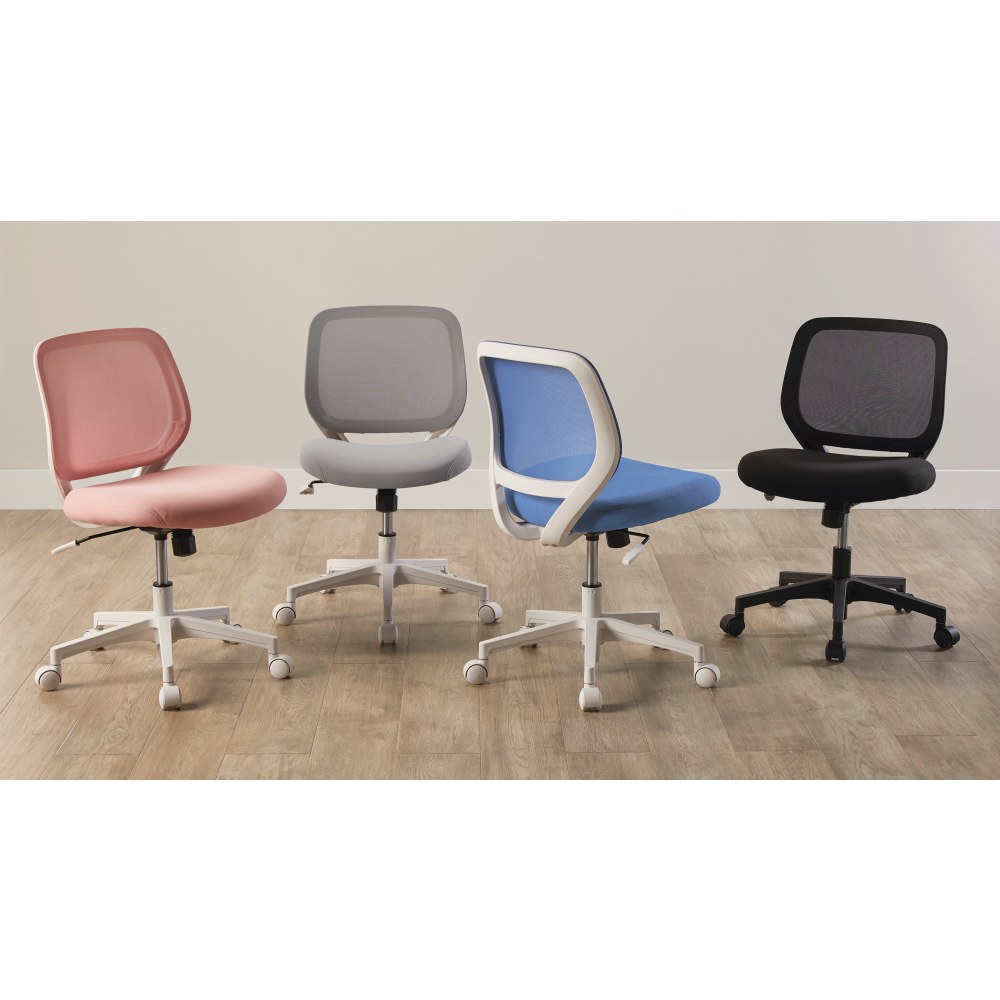 Adley Mesh/Fabric Low-Back Task Office Chair, Black, BIFMA Compliant ...