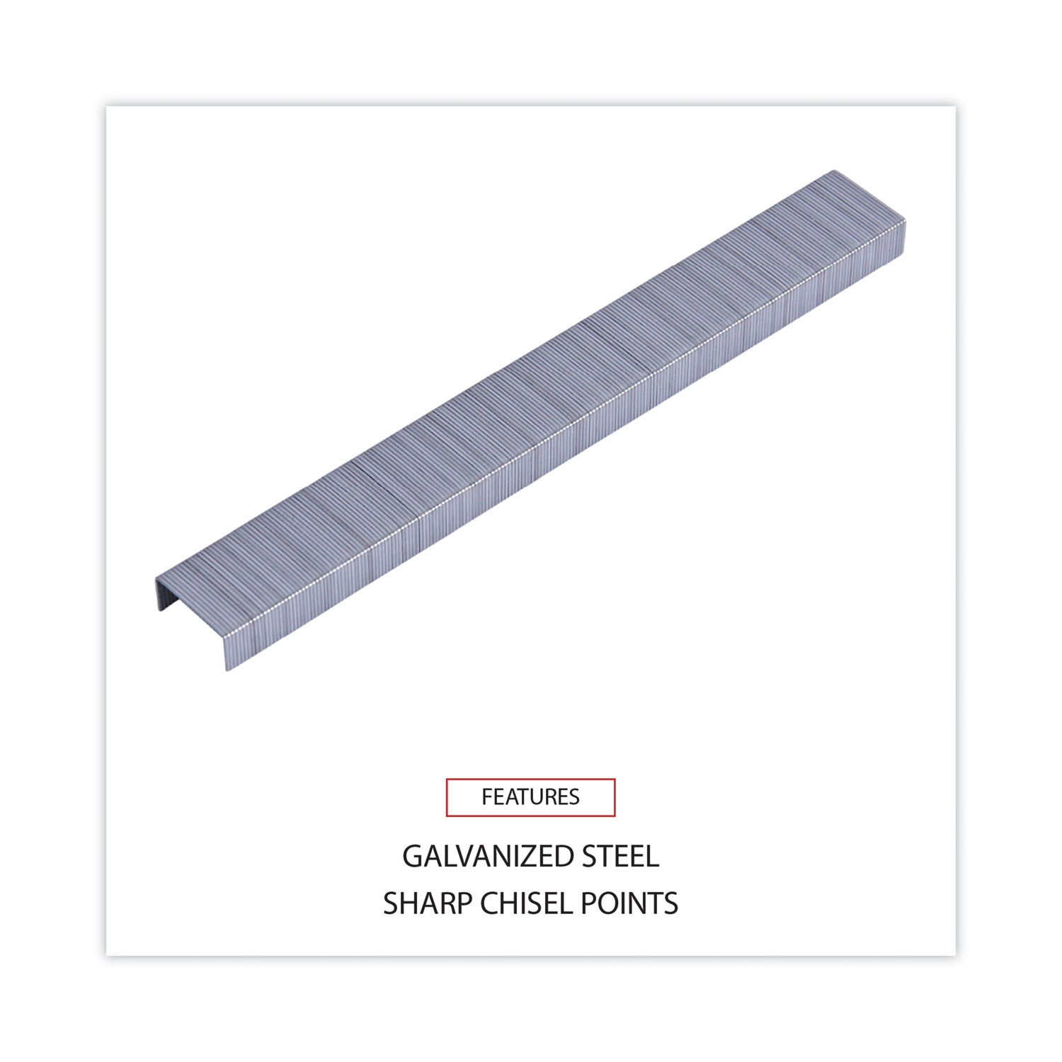 Universal Standard Chisel Point Staples, 0.25