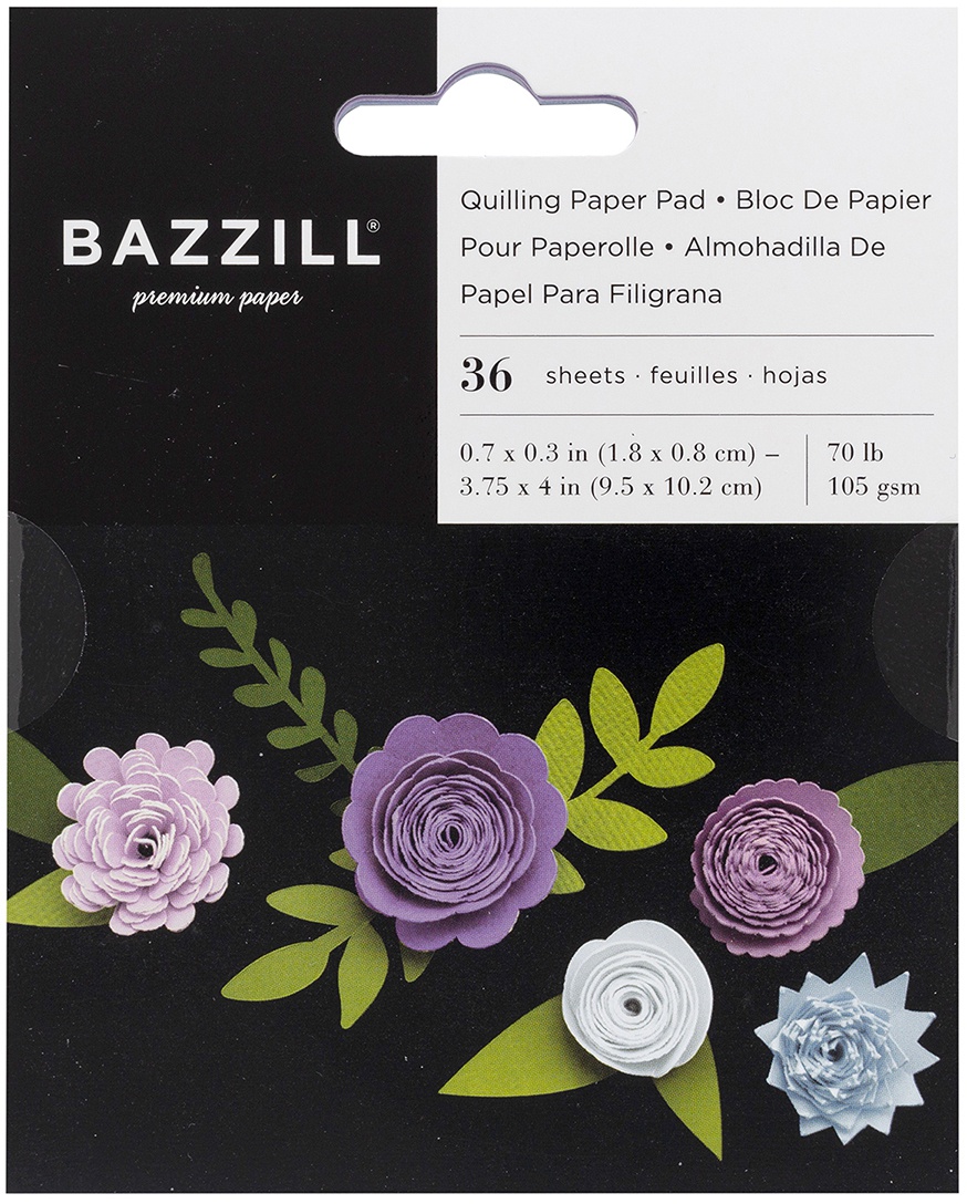 Bazzill Quilling Paper Pad 36/Pkg - NOTM634643 | OfficeSupply.com