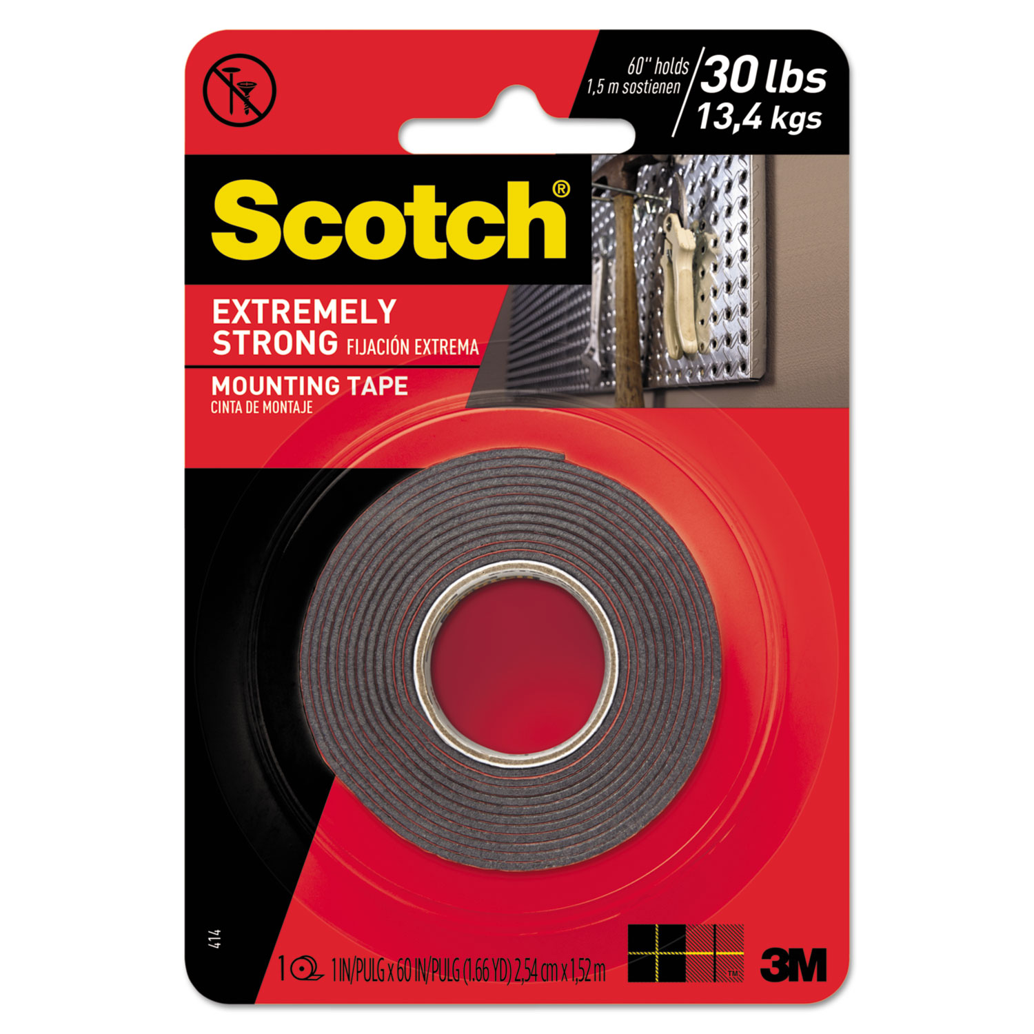 Scotch Extreme Mounting Tape 1 X 60 Black OfficeSupply