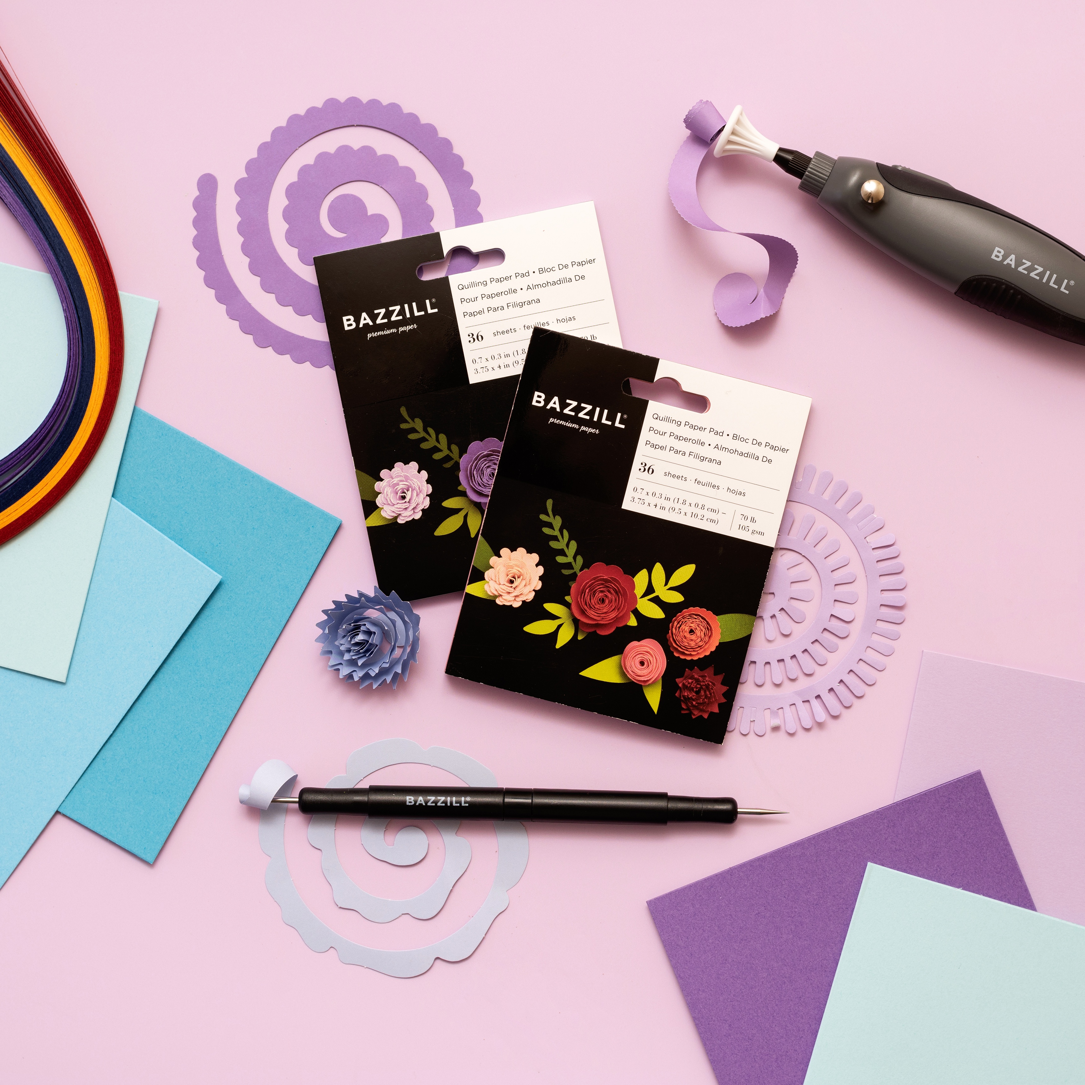 Bazzill Quilling Paper Pad 36/Pkg - NOTM634643 | OfficeSupply.com
