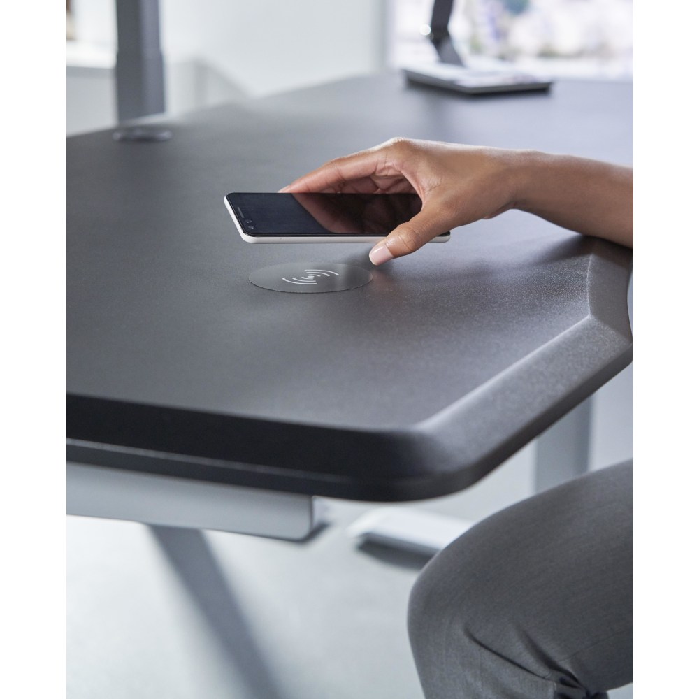 WorkPro Electric 60"W Height-Adjustable Standing Desk with Wireless ...