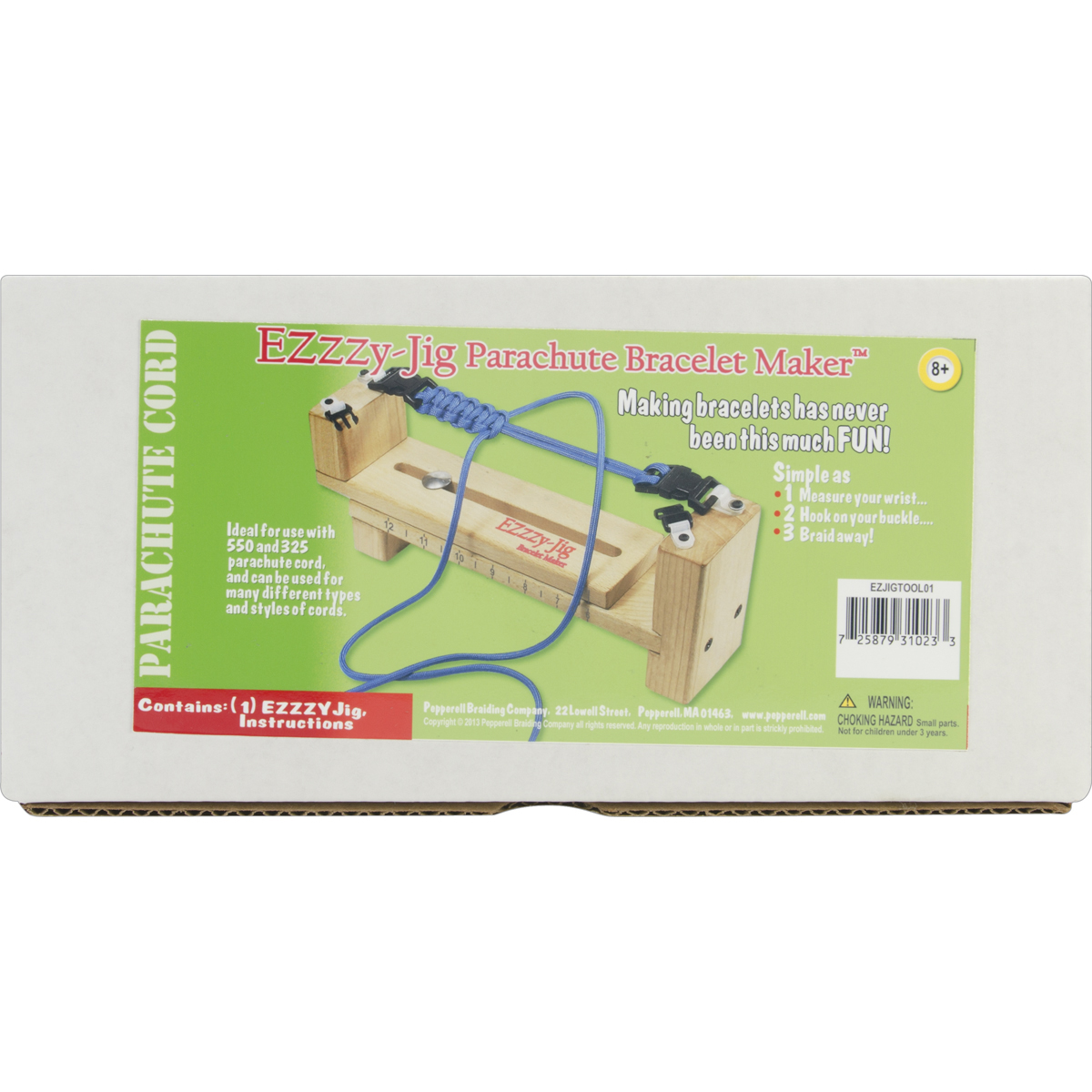 Pepperell Braiding Ezzzy-Jig Parachute Bracelet Maker | OfficeSupply.com