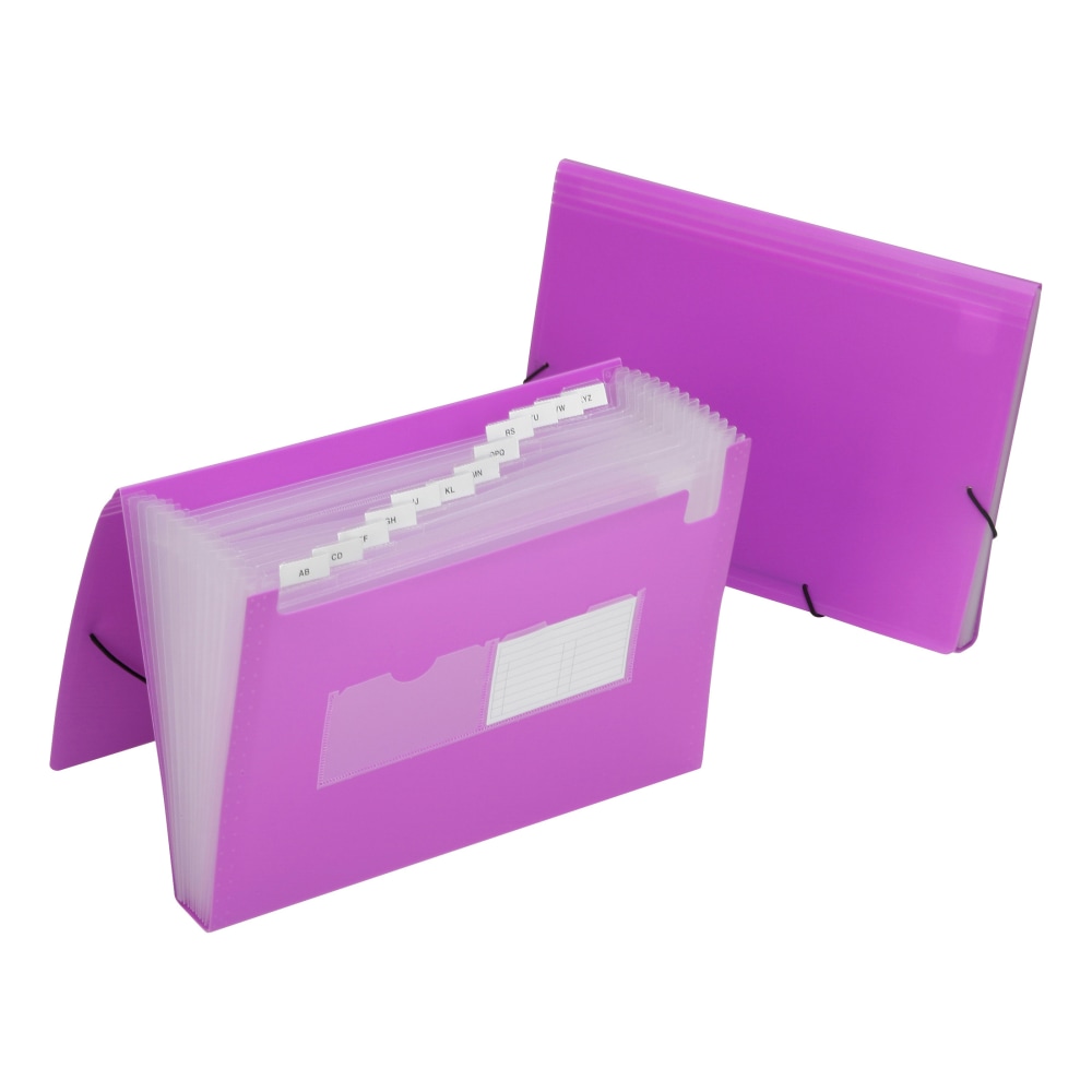 SKILCRAFT 12-Tab Poly Expandable File Folder, 1-1/4" Expansion, Letter ...