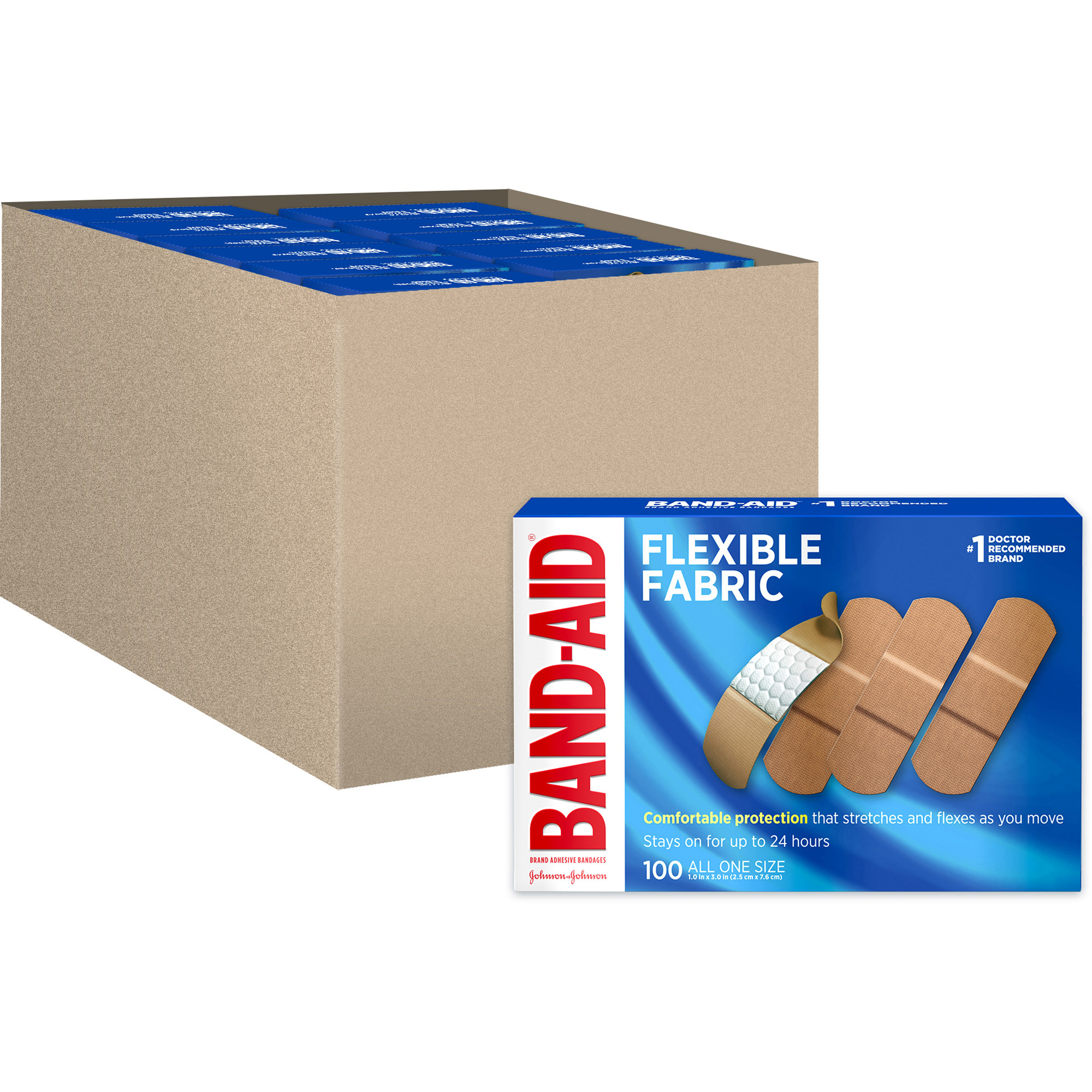 Band-Aid Flexible Fabric Adhesive Bandages | OfficeSupply.com