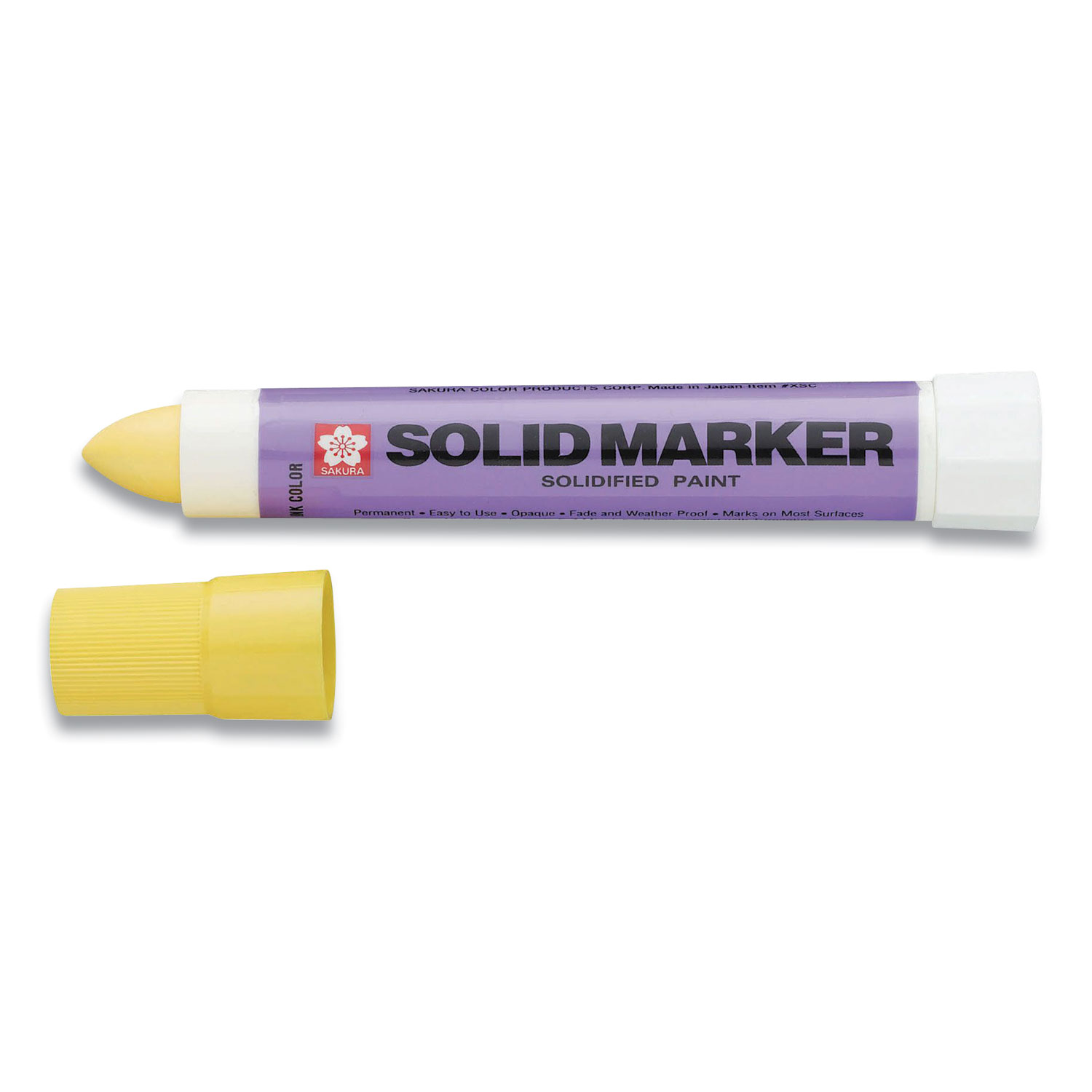 Sakura Solid Paint Marker, Bullet Tip, Yellow | OfficeSupply.com