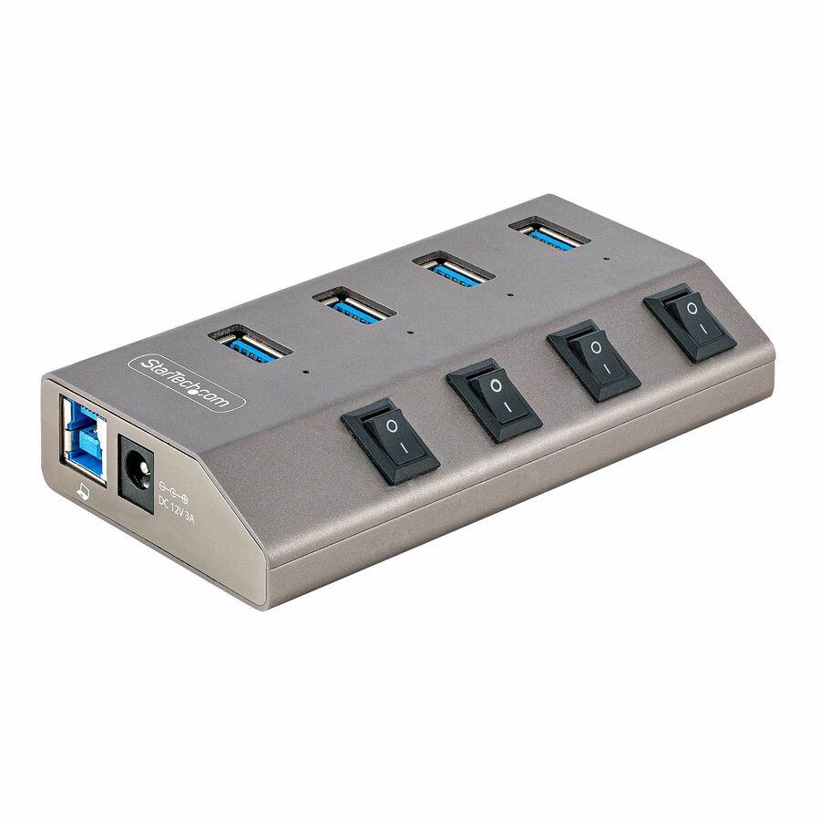 StarTech.com 4-Port Self-Powered USB-C Hub with Individual On/Off ...