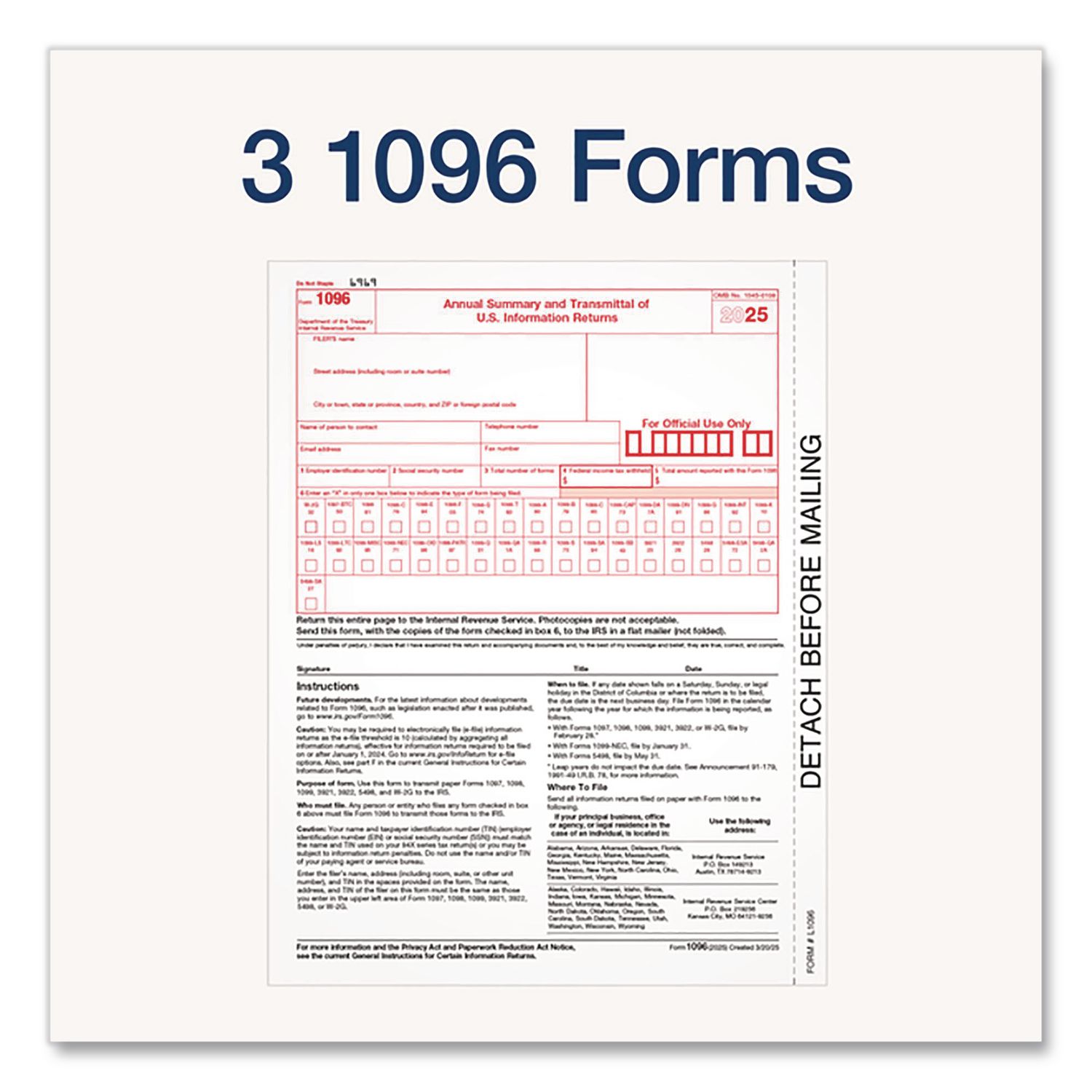 Adams 4-Part 1099-DIV Tax Forms with Tax Forms Helper, Fiscal Year ...
