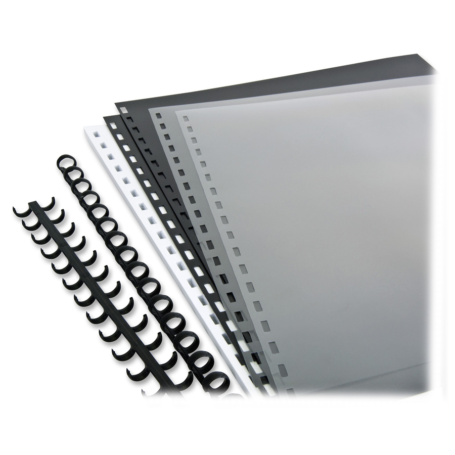 Swingline GBC ZipBind Prepunched Presentation Kit, 8 1/2 x 11, Clear ...