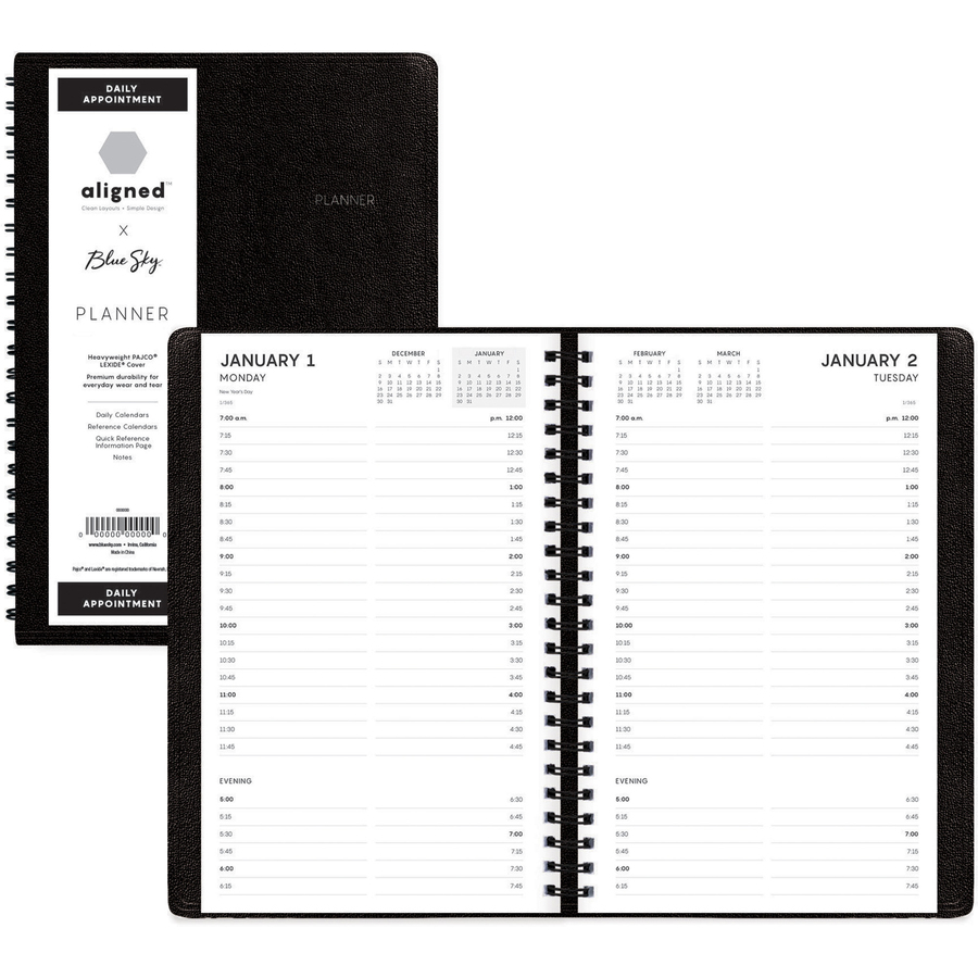 Blue Sky Aligned Daily Appointment Planner | OfficeSupply.com