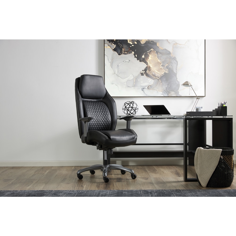 Shaquille O'Neal Zephyrus Ergonomic Bonded Leather High-Back Executive ...