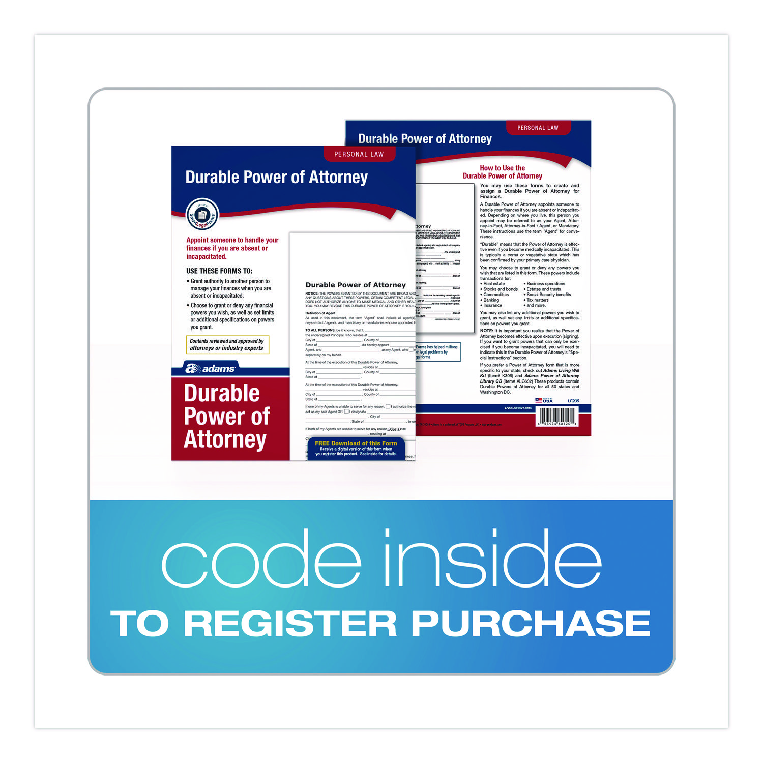 Adams General Power of Attorney Forms Kit | OfficeSupply.com