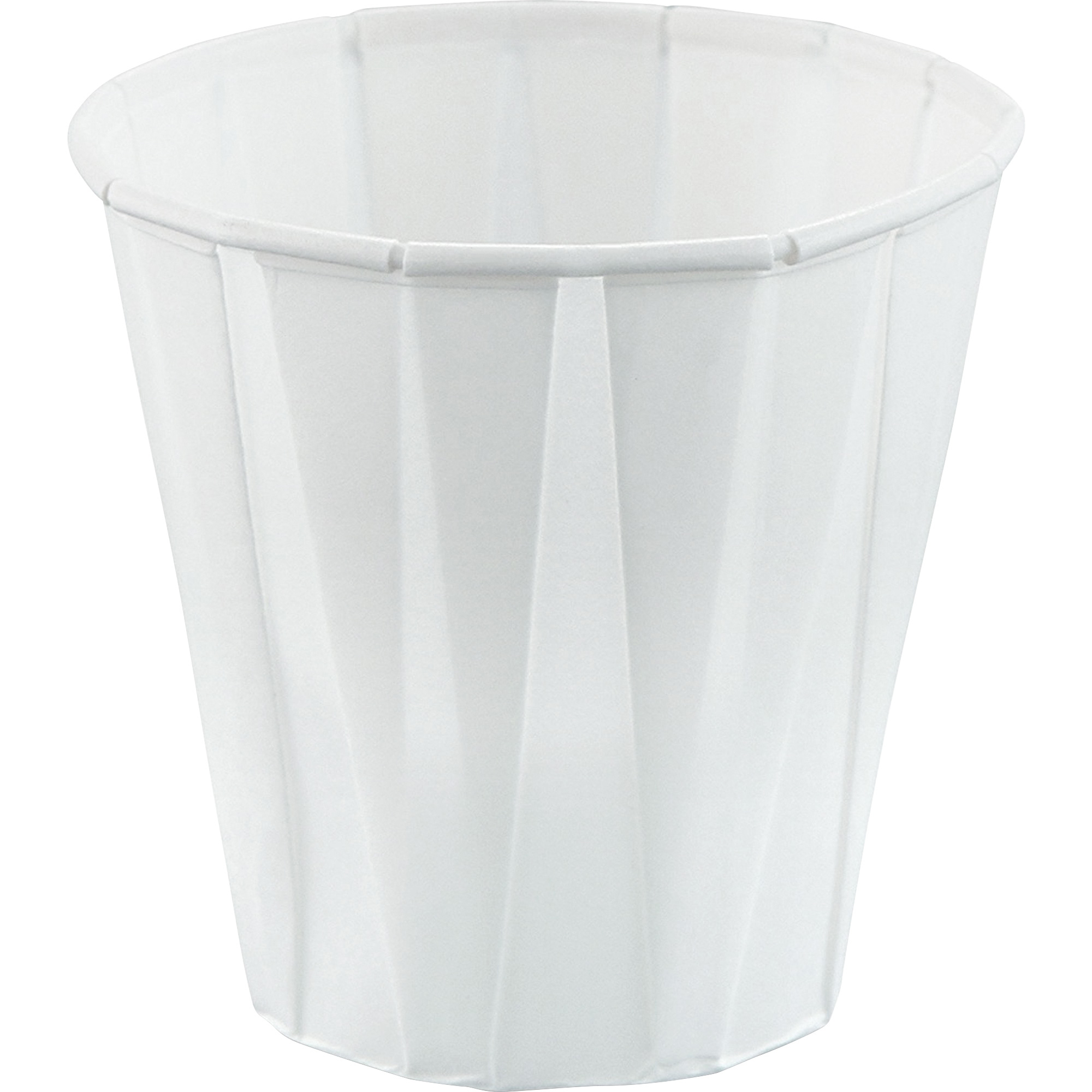 Solo 3 1/2 oz Pleated Paper Cups, White, 100/Pack, 50 Packs/Carton ...