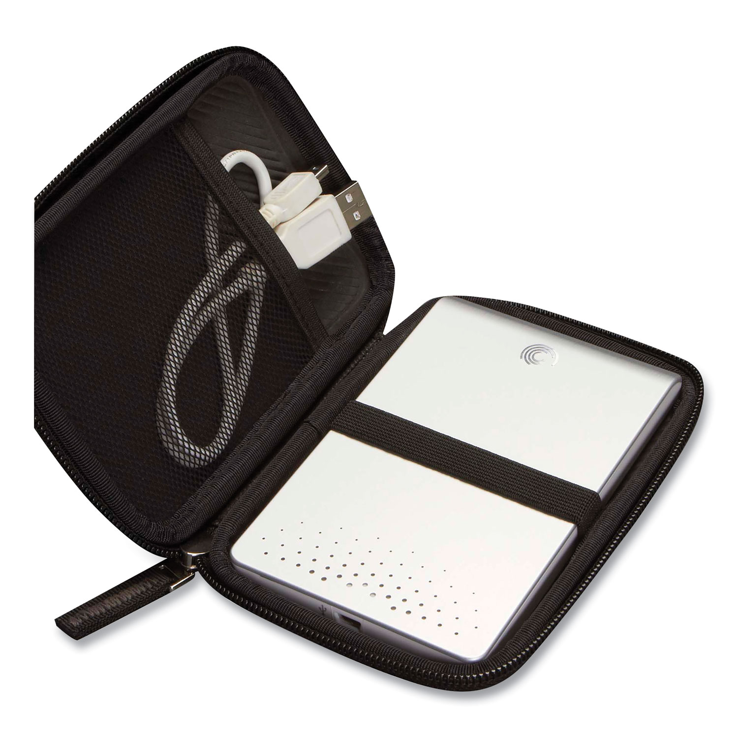 Case Logic Portable Hard Drive Case, Molded EVA, Black | OfficeSupply.com