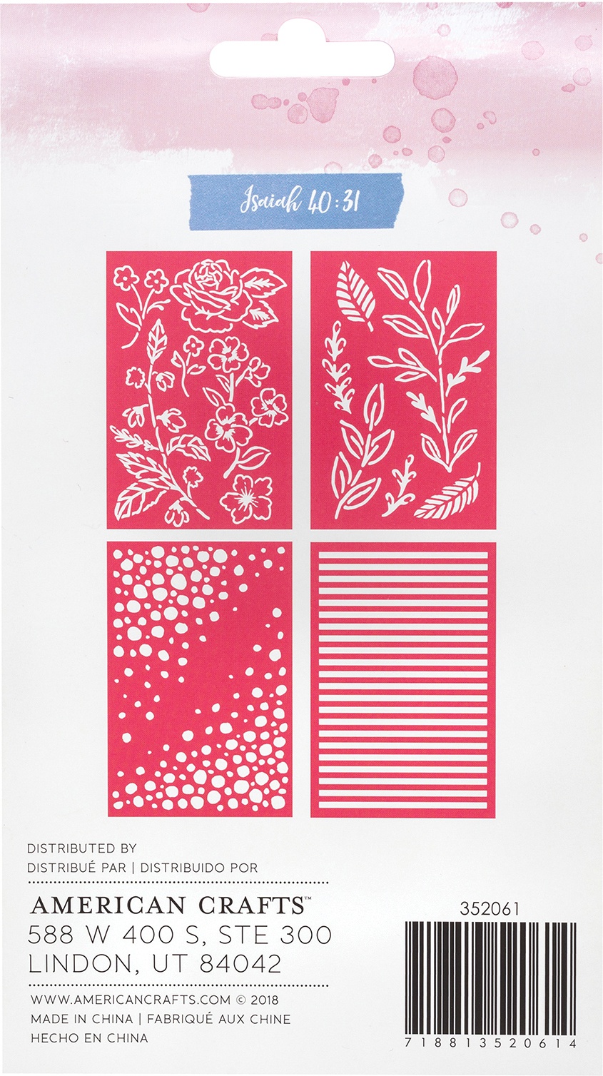Creative Devotion Stencils 4/Pkg - NOTM571326 | OfficeSupply.com