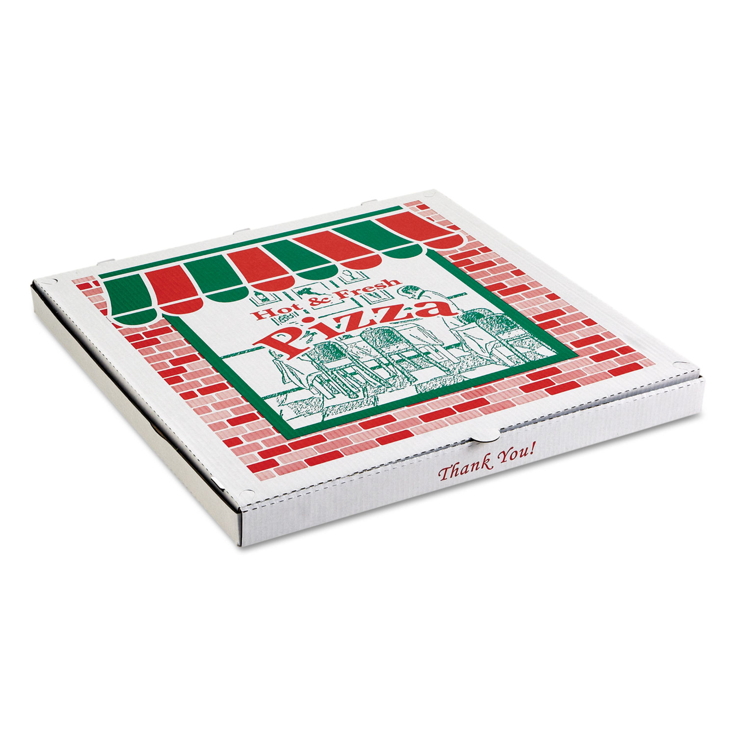 PIZZA Box Corrugated Kraft Pizza Boxes B Flute 16 Pizza 16 X 16 X 2