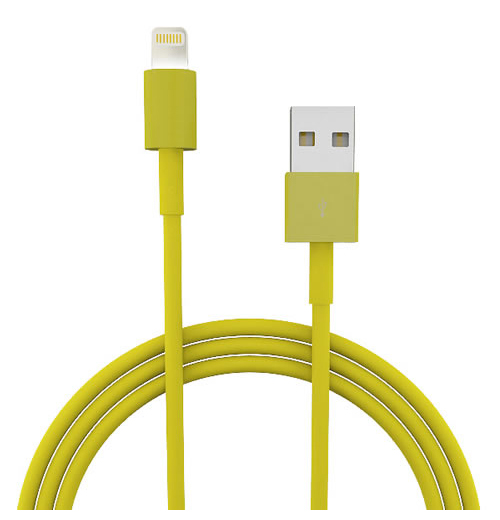 4XEM 3FT 8-­Pin Lightning To USB Cable For iPhone/iPod/iPad (Yellow ...