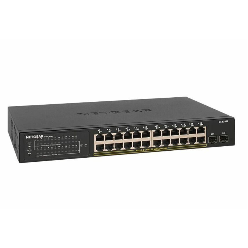 Netgear S350 GS324TP Ethernet Switch | OfficeSupply.com