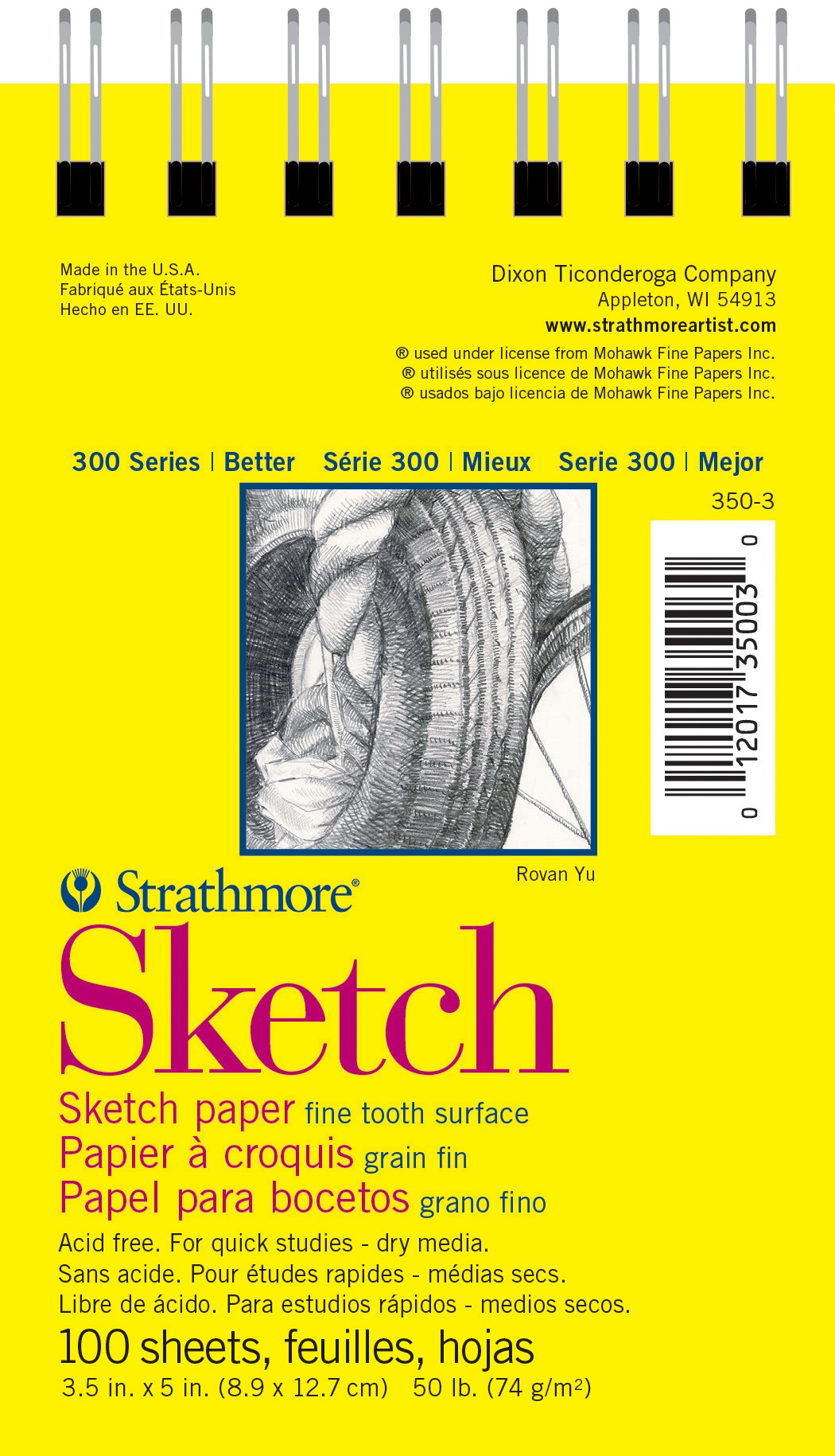 Strathmore 300 Series Sketch Pad 3.5"X5" | OfficeSupply.com