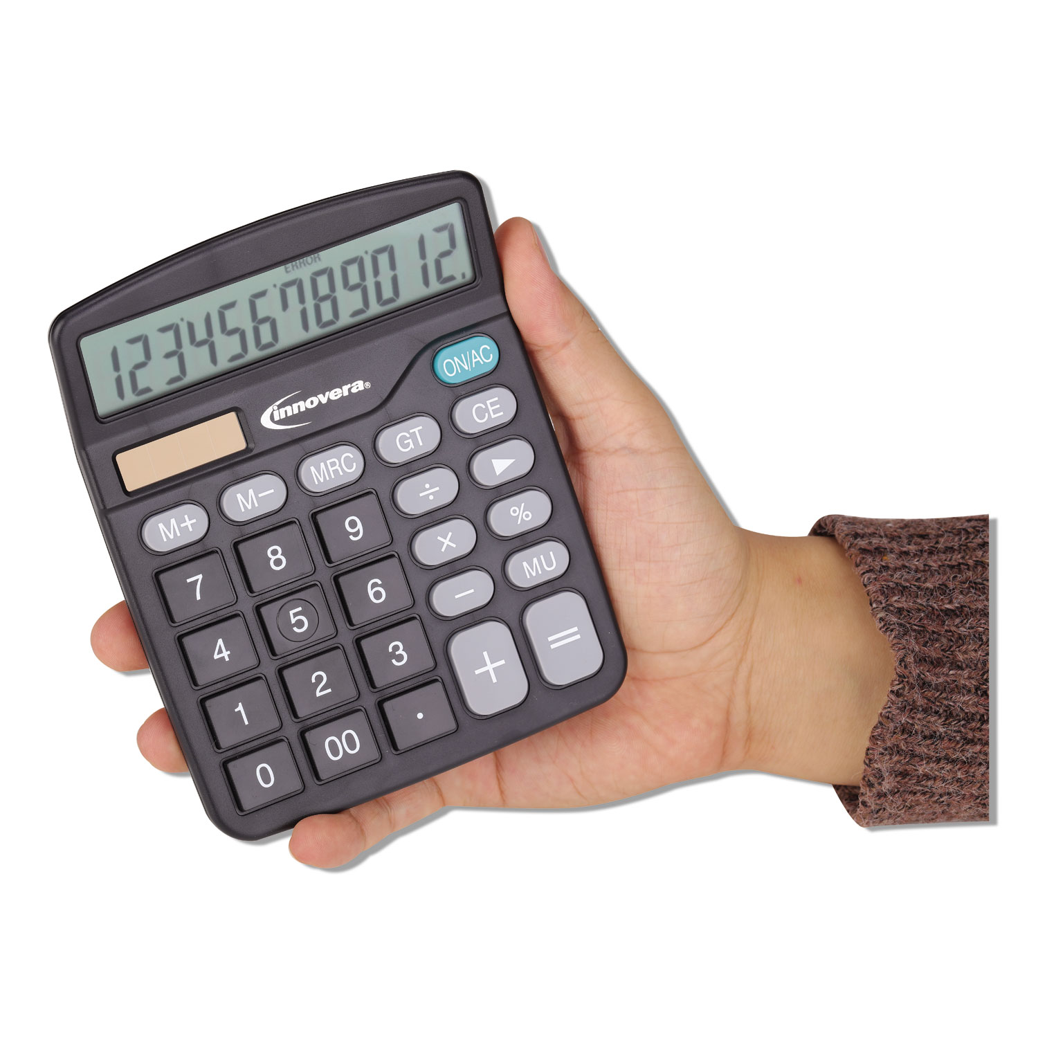 Innovera 15923 Desktop Calculator, 12-Digit LCD | OfficeSupply.com